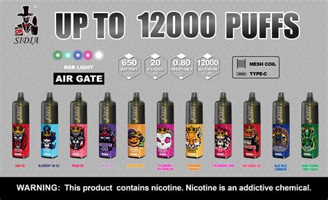 Wholesale I Vape Sidia 12000 Puffs Disposable Vape Pen China Vape And E Cigarette