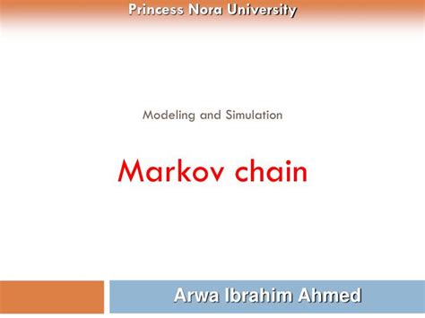 Ppt Modeling And Simulation Markov Chain Powerpoint Presentation