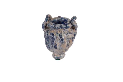 Lot 344 A Miniature Mould Blown Cobalt Blue Glass