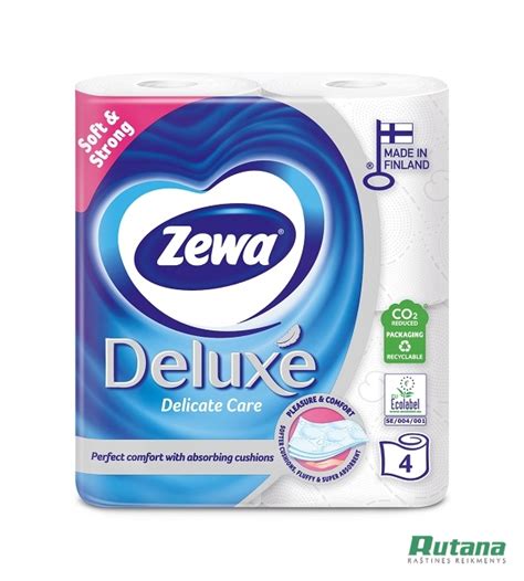 Tualetinis Popierius 3 Sluoksnių Deluxe 4 Vnt Zewa 31336