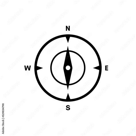 Navigation Compass Vector Icon Stock Vector Adobe Stock