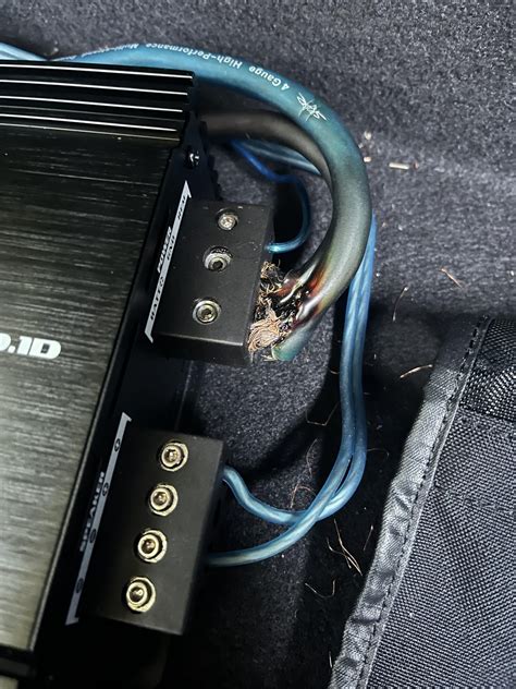 Wiring Issue My Cord That Runs From My Battery To My Amplifier Has Melted At The Part Where It
