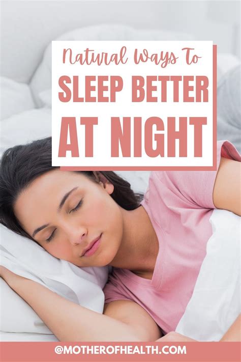 How To Sleep Better Naturally Artofit