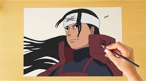 How To Draw Hashirama Senju Anime Draw Tutorial First Hokake