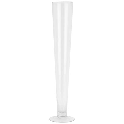 Tall Clear Glass Vase