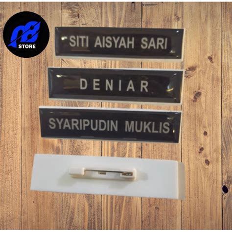 Jual NAME TAG DADA NAMA PNS GRAFIR NAME TAG AKRILIK DADA Shopee Indonesia