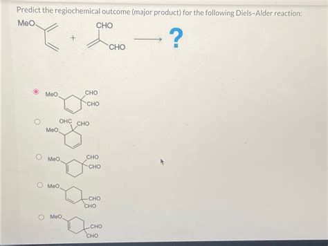 Solved Predict The Regiochemical Outcome Major Product
