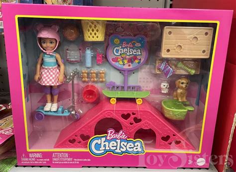 2022 Barbie Chelsea Doll And Skate Park Playset Hjy35 Toy Sisters