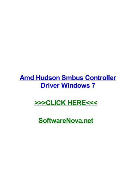 amd hudson smbus controller driver windows 7 by sarapilw issuu