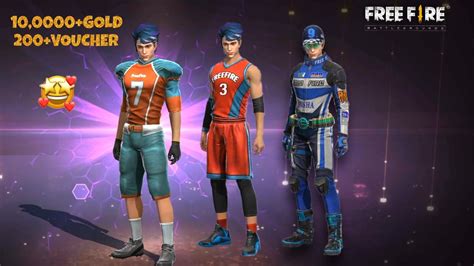 FREE FIRE NEW RELAUNCH GOLD ROYAL BUNDLE I GOT ALL BUNDLES RIP