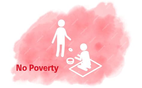 Premium Vector Watercolor Style Sdgs Goal 1 No Poverty