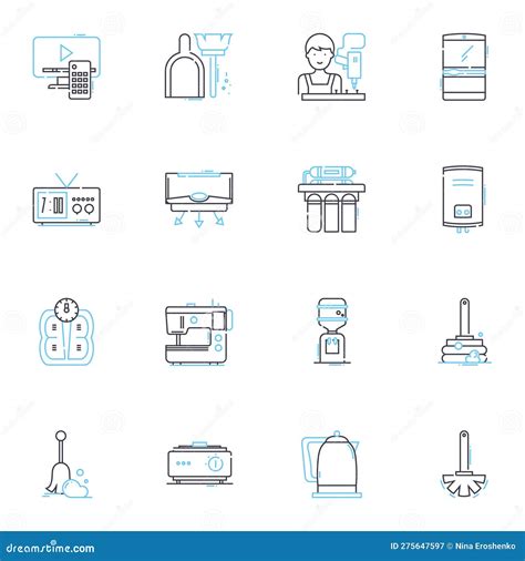 Chair Design Linear Icons Set Ergonomic Minimalist Industrial Sleek Vintage Contemporary