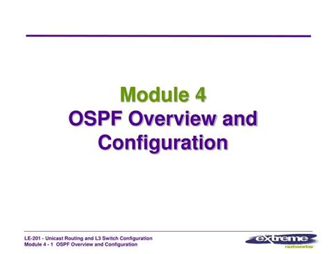 PPT Module OSPF Overview And Configuration PowerPoint Presentation ID