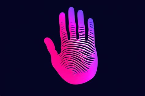 Premium Vector Fingerprints Biometric Data Identification Authorization And Verification Of