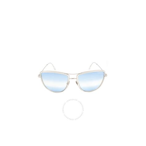 Tom Ford Tina Blue Grey Gradient Butterfly Ladies Sunglasses Ft0759 16w