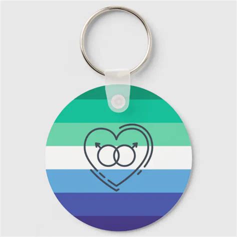 Gay Men Pride Flag Keychain Zazzle
