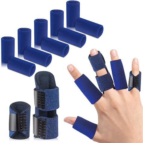 Syosi Finger Splint Set Of 2 Trigger Finger Brace With 10 Nylon
