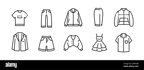 Clothing Icons Set Stock Vector Image And Art Alamy