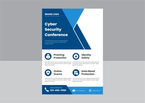 Cyber Security Flyer Poster Template Cyber Security Protection Service