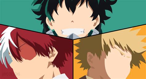 1080p Izuku Midoriya Anime Shoto Todoroki My Hero Academia Katsuki