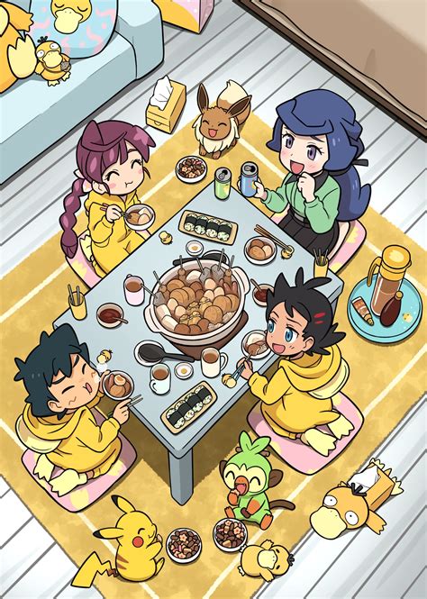 Shuan 0420 Ash Ketchum Chloe Pokemon Chrysa Pokemon Eevee Goh