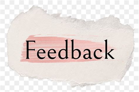 Feedback Png Ripped Paper Word Premium PNG Rawpixel