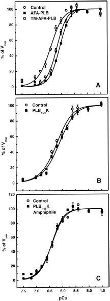 Ca Atpase Activity As A Function Of Ca2 For Ca Atpase Alone