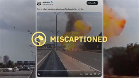 Is This An Authentic Video Of A Tesla Catching On Fire Snopes