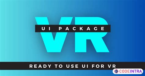 VR UI Package 3D GUI Unity Assets Codeintra