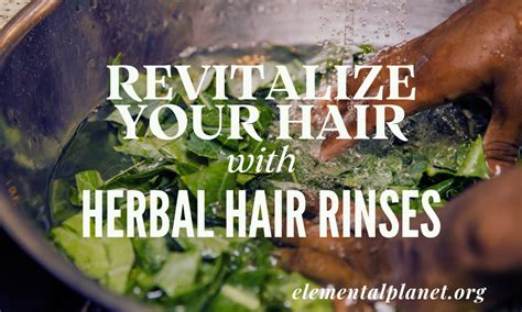 The Benefits Of Using Herbal Rinses For Shiny Healthy Hair — Elemental