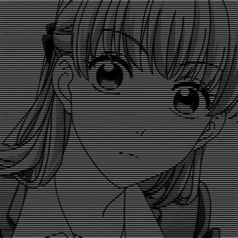 Manga Mangaedit Kawaii Cute Scanline Glitch Dark Anime Aesthetic Icon Animeedit