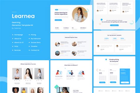 Item Learnera E Learning School And University Elementor Template Kit