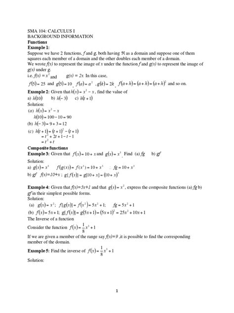 Calculus I Pdf