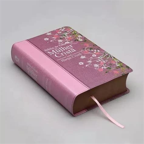 Bíblia Sagrada De Estudo Da Mulher Cristã Pink Harpa Frete grátis