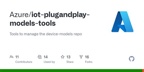 Github Azure Iot Plugandplay Models Tools Tools To Manage The Device Models Repo