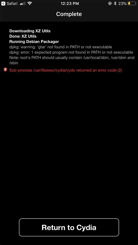 HELP Installing Anything Gives Me This Error R Jailbreak