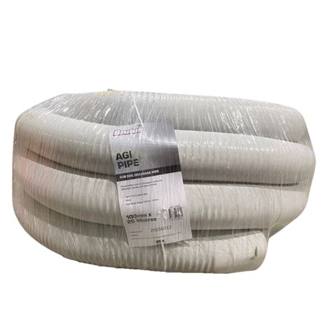 Brutus 100mm X 20m Slotted And Socked Agi Pipe Bunnings Australia