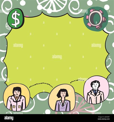 Three Business People Presenting Important Informations Team Showing