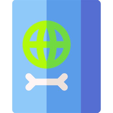 Passport Basic Rounded Flat Icon