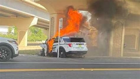 Seminole County Deputy Pulled From Fiery Patrol Vehicle Crash In