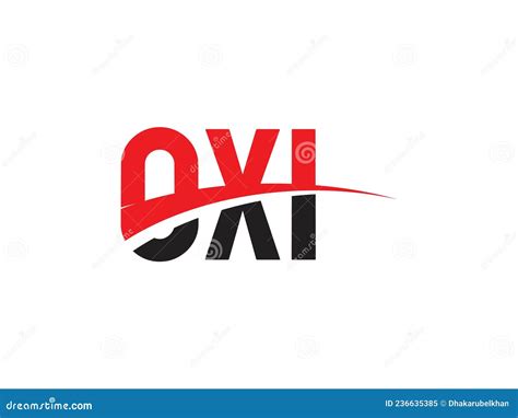 Oxi Letter Initial Logo Design Vector Illustration Stock Vector