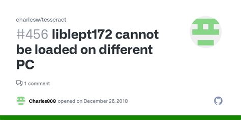 Liblept172 Cannot Be Loaded On Different Pc · Issue 456 · Charlesw