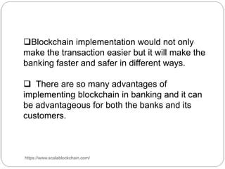 Blockchain In Banking Sector PPTX