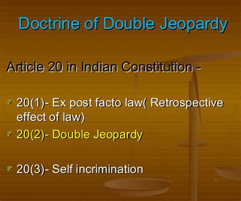 Doctrine Of Double Jeopardy
