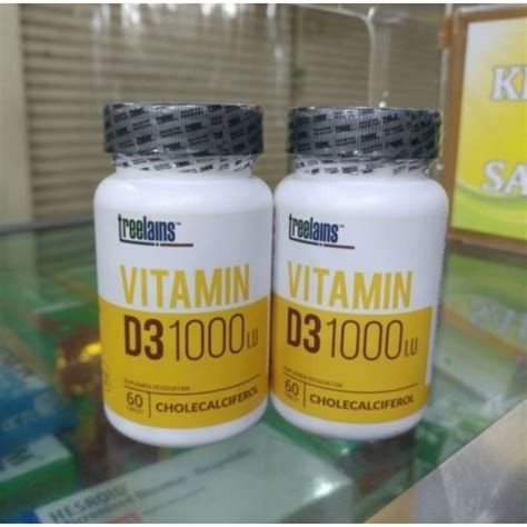 Jual Treelains Vitamin D3 1000IU Isi 60 Tablet Imun Tulang Shopee