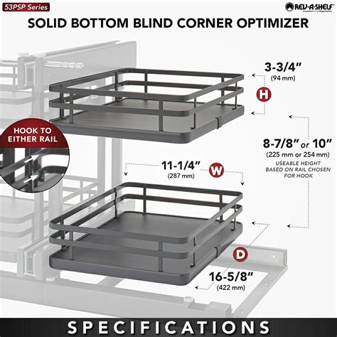 REV A SHELF 15 Two Tier Blind Corner Organizer With Soft Close Orion