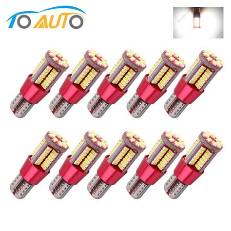 Aliexpress Buy Pcs T W W Chips Smd Led Canbus OBC Error Free Lights Pure