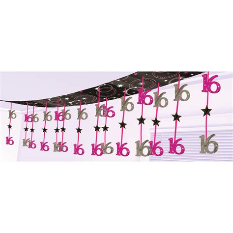 Sweet Sixteen 16th Birthday Ceiling Decoration Discount Party Supplies
