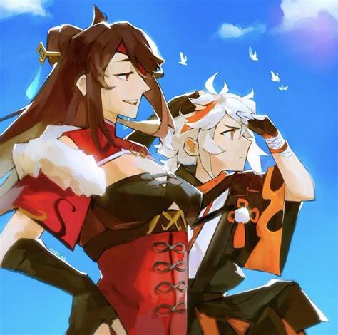Beidou And Kazuha In 2022 Cute Drawings Anime Anime Images