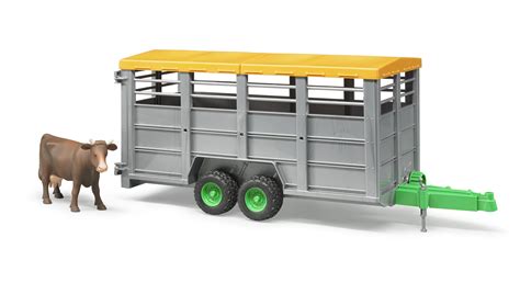 Livestock Trailer With Cow Toy Toytastic